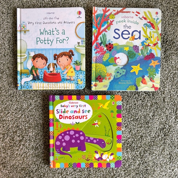 usborne | Toys | Usborne Kids Learning Books Set Of 3 | Poshmark